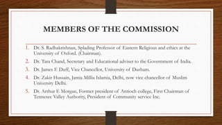 The university education commission (1948 49) | PPTX