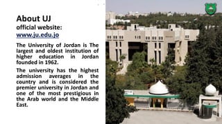 university of jordan presentation | PPT