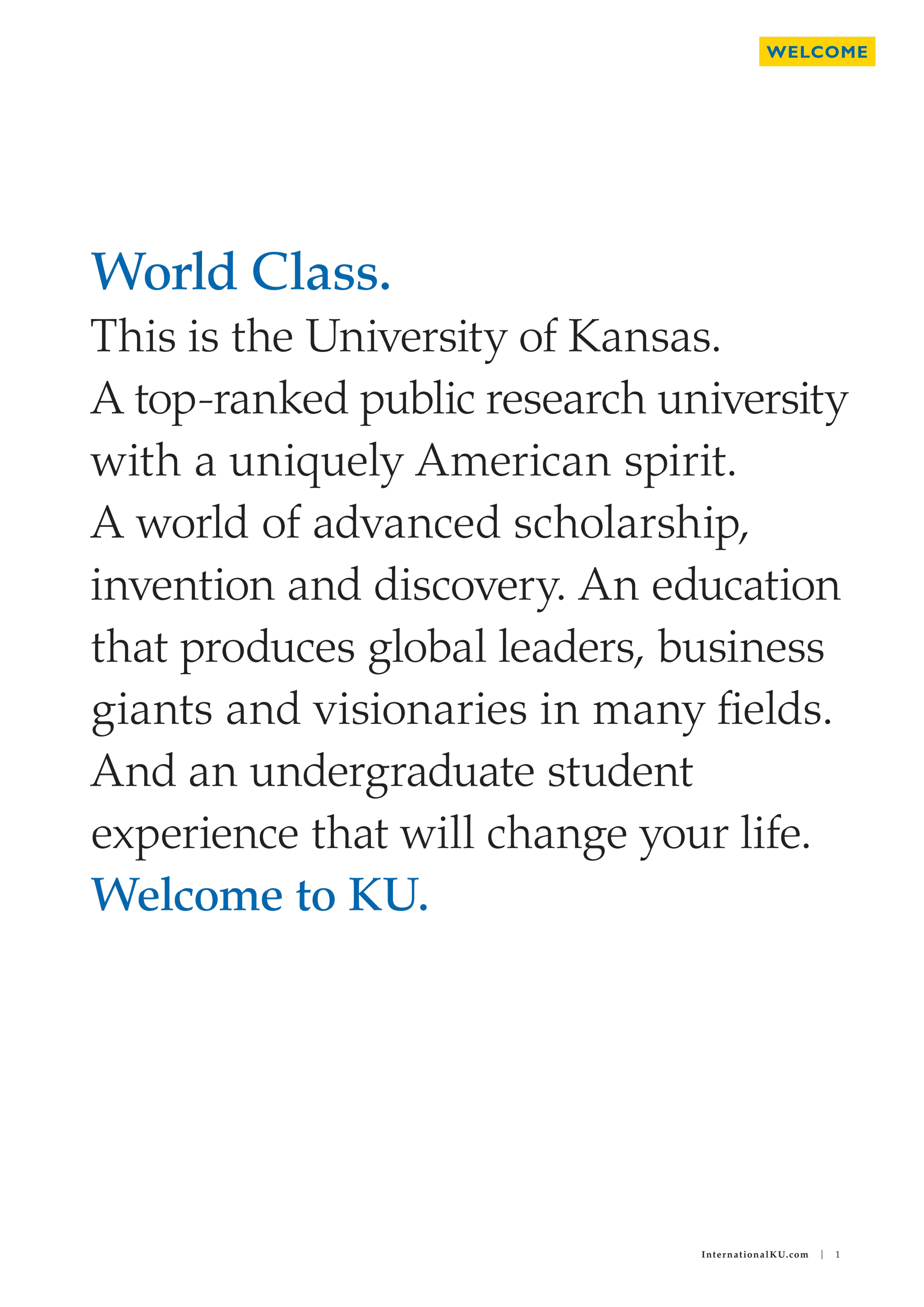 The university of kansas brochure | PDF