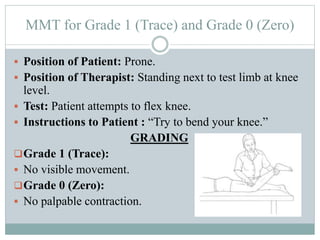 MMT for knee | PPTX