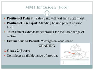 MMT for knee | PPTX