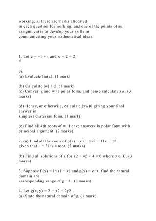 THE UNIVERSITY OF SYDNEYMATH1001 DIFFERENTIAL CALCULUSSe.docx