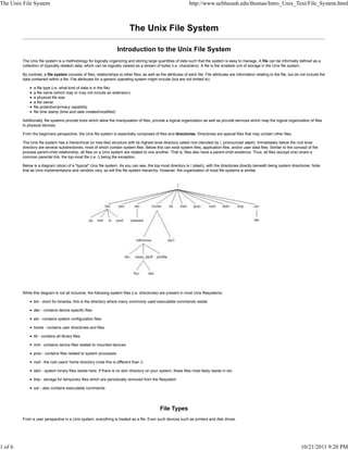 The unix file system | PDF