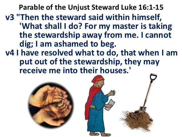 The Unjust Steward Luke 16 1 15
