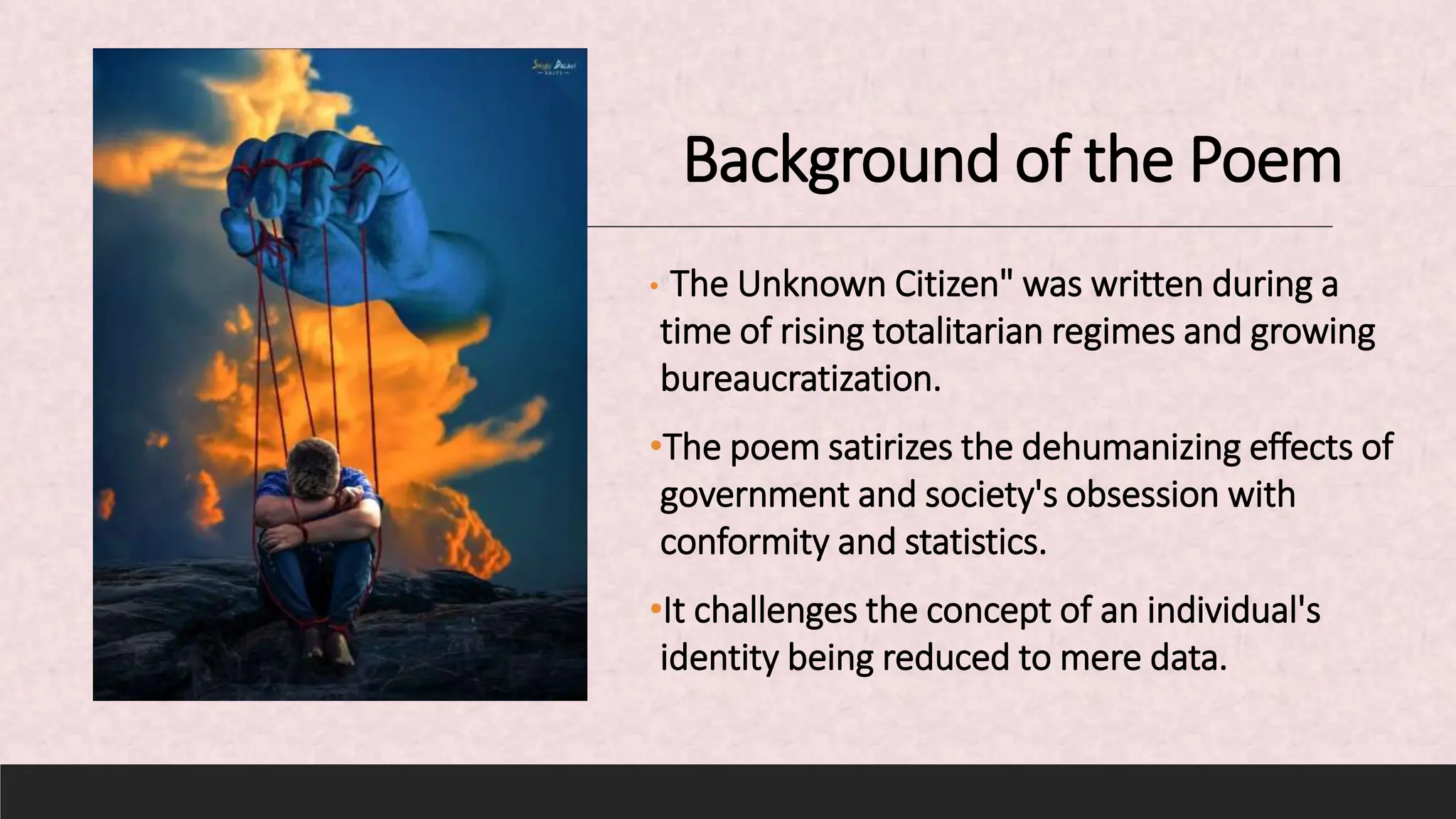 THE UNKNOWN CITIZEN.pptx