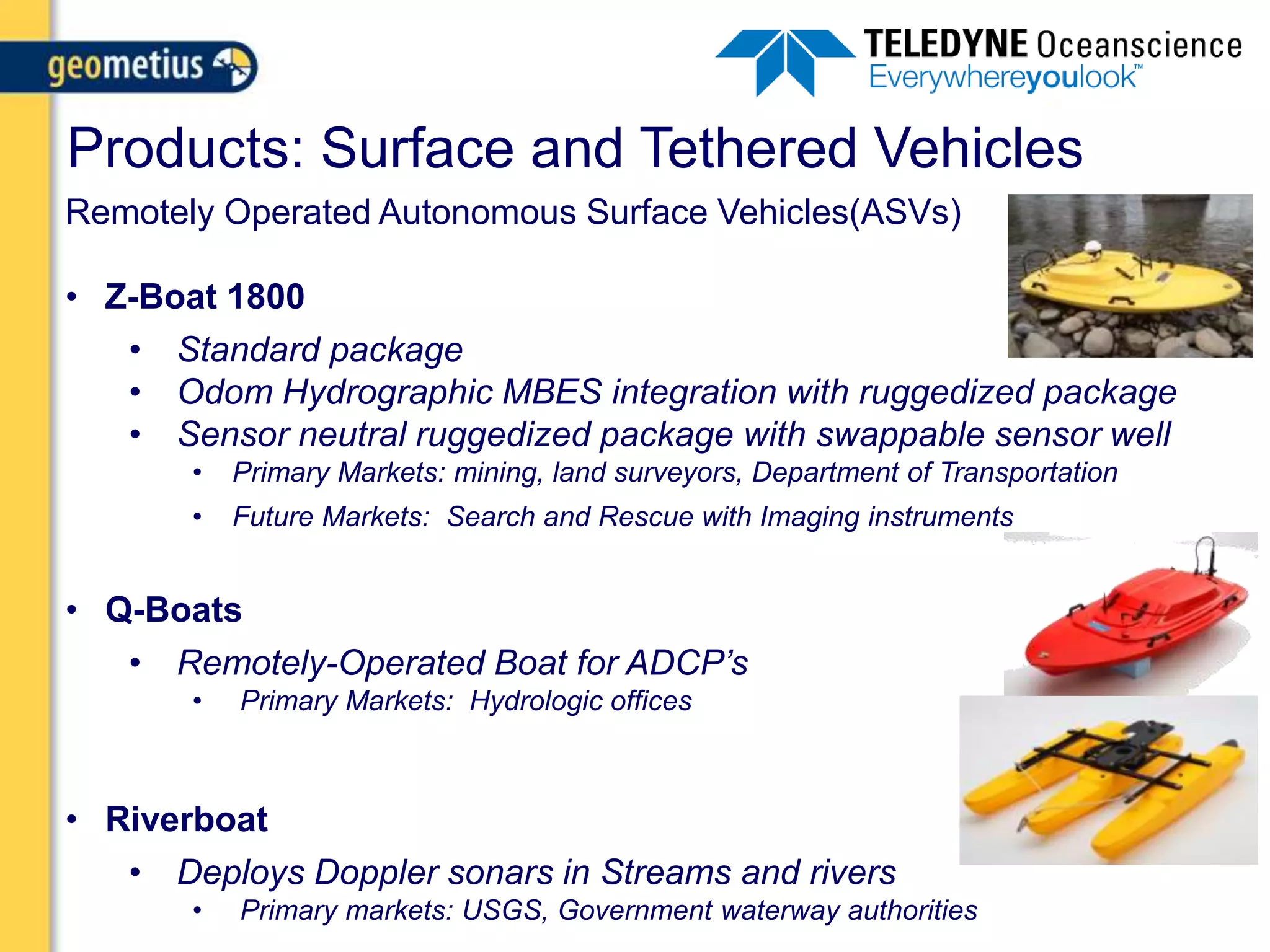The unmanned system in hydrographic applications (Z-Boat) | PPTX