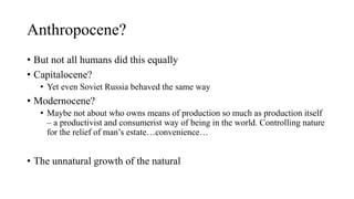 Theorizing CDR: The unnatural growth of the natural | PPT