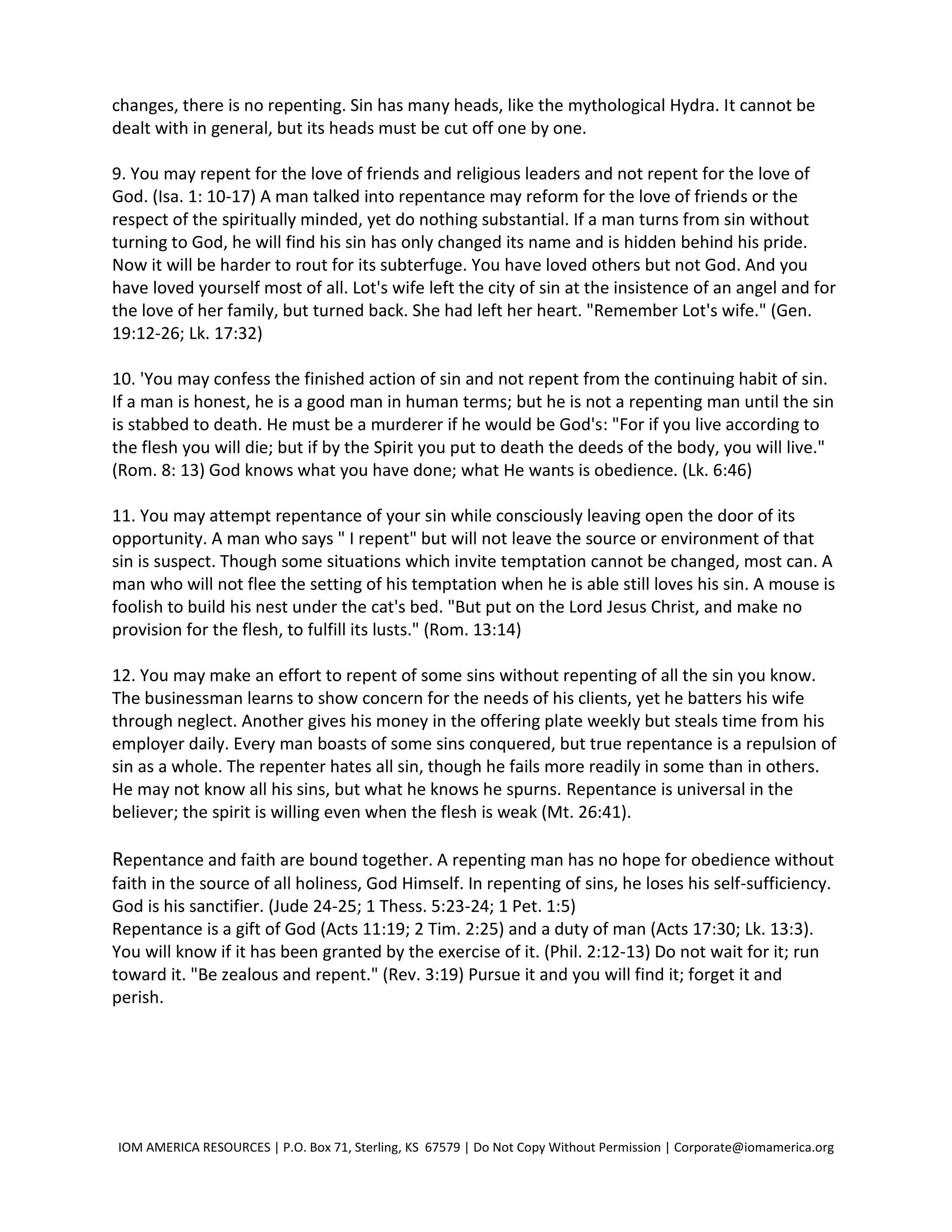 The Unrepenting Repenter | PDF