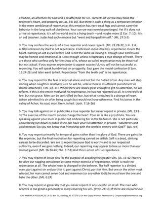 The Unrepenting Repenter | PDF | Christianity | Religion & Spirituality