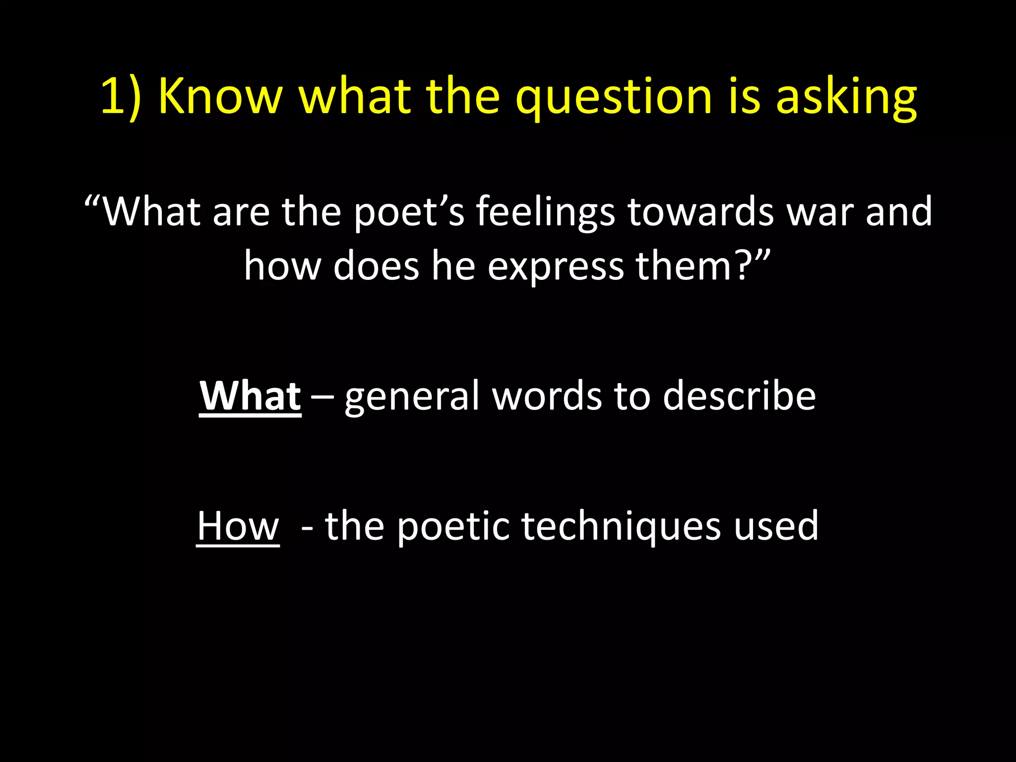 The unseen poetry question | PPT