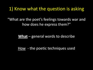The unseen poetry question | PPTX