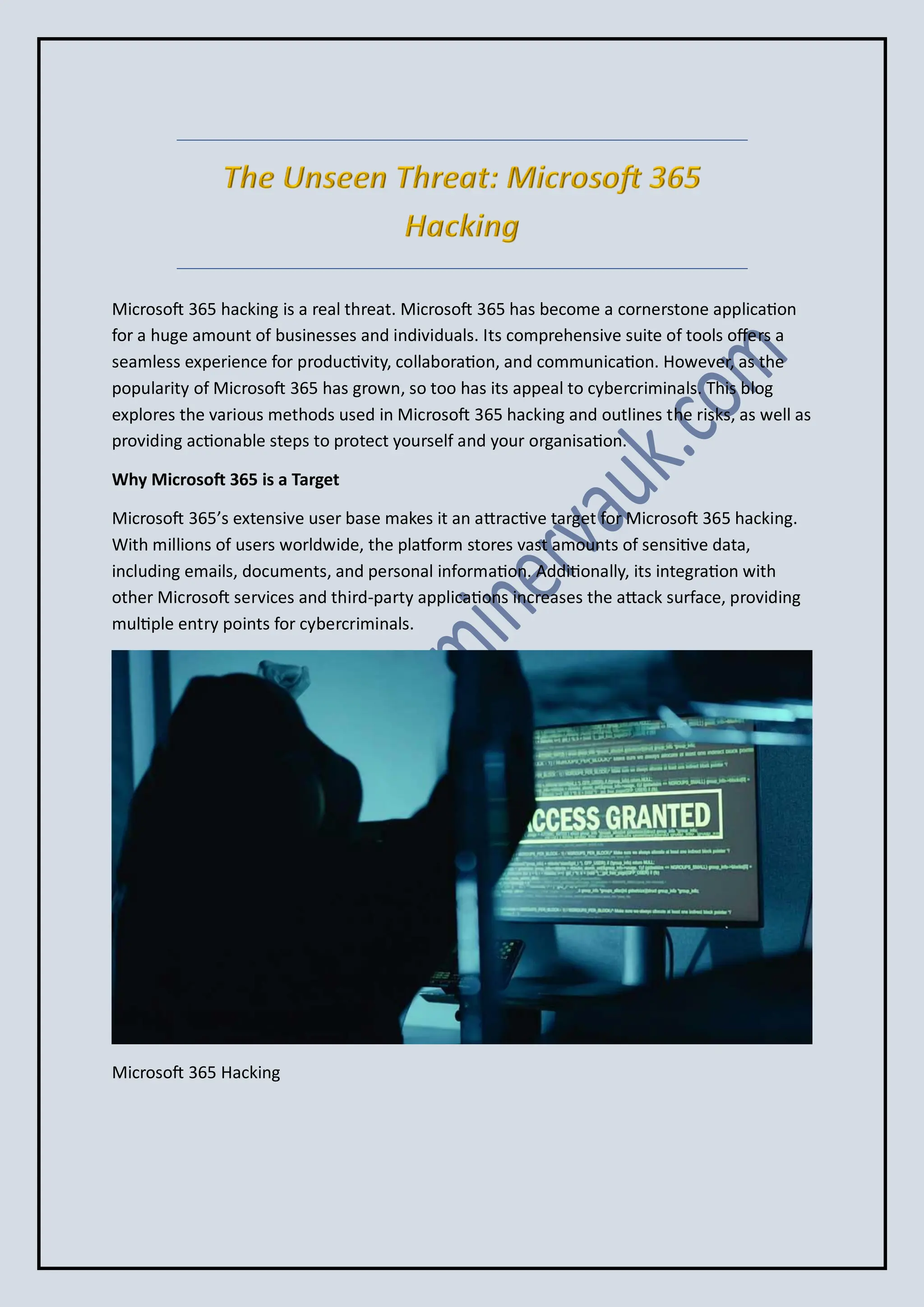 The Unseen Threat Microsoft 365 Hacking.pdf