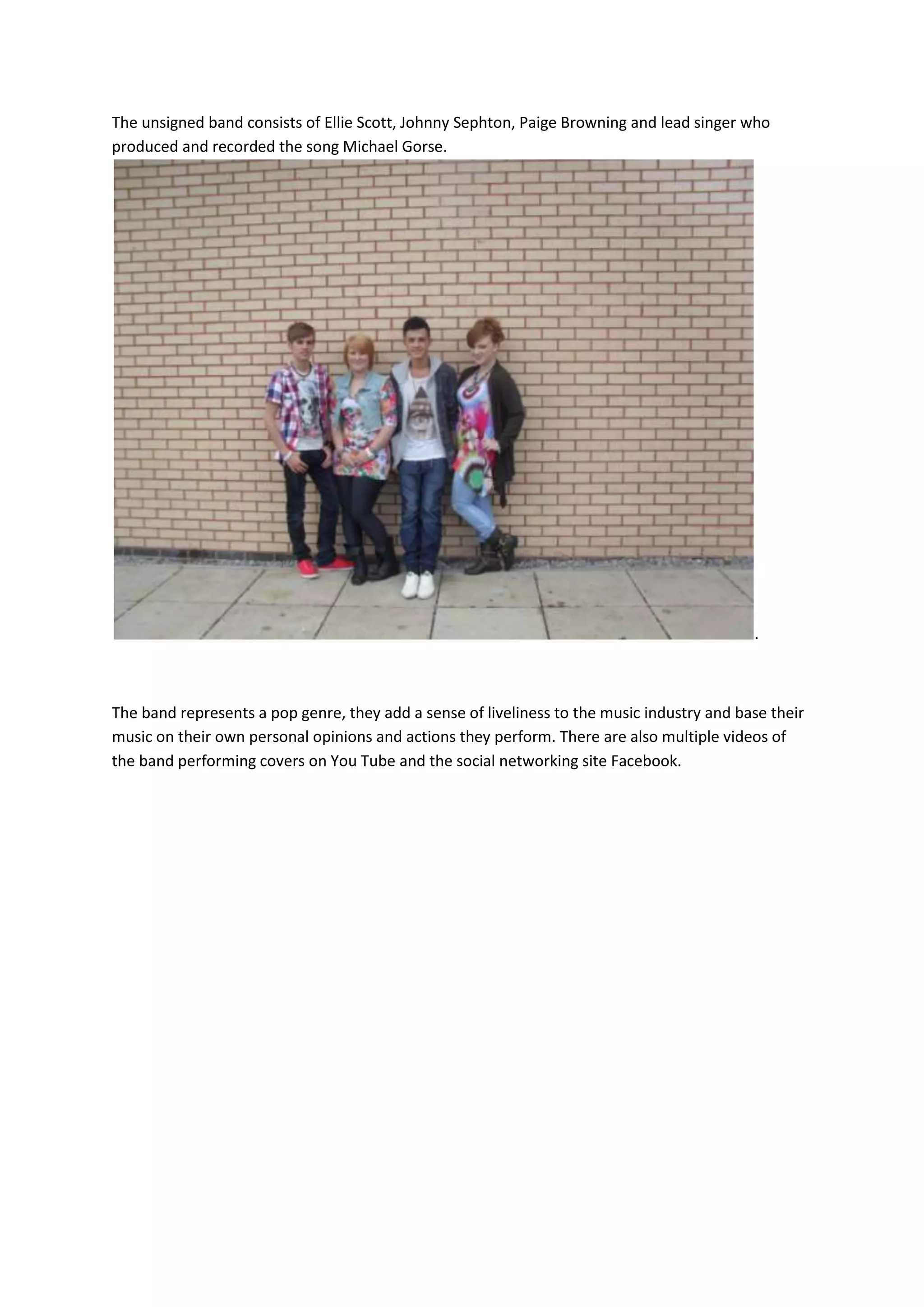 The unsigned band consists of ellie scott | DOCX