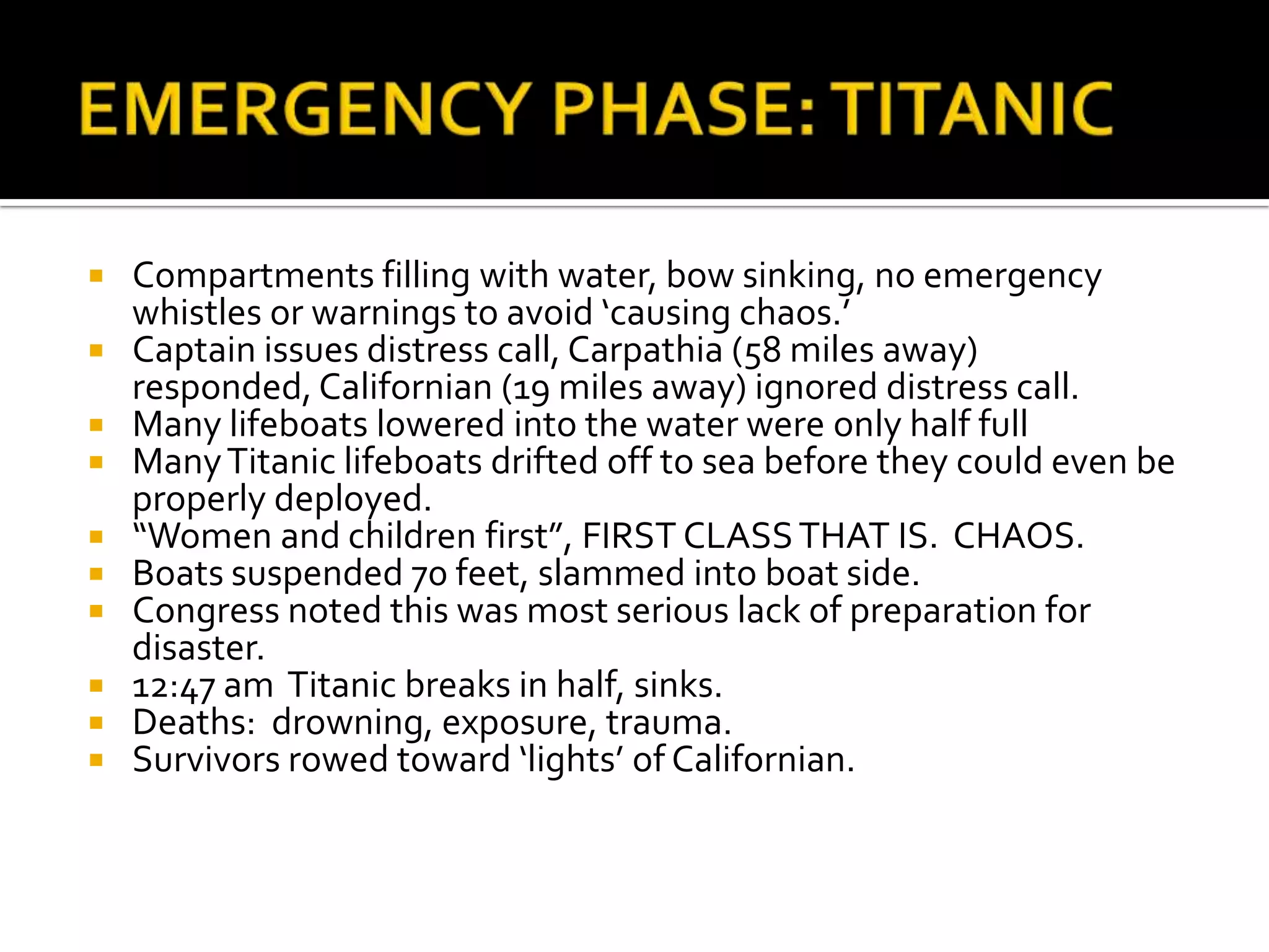 The Unsinkable Titanic: What the TItanic Taught Us About Disaster ...