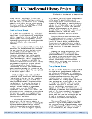 The UN's Role in Global Governance | PDF