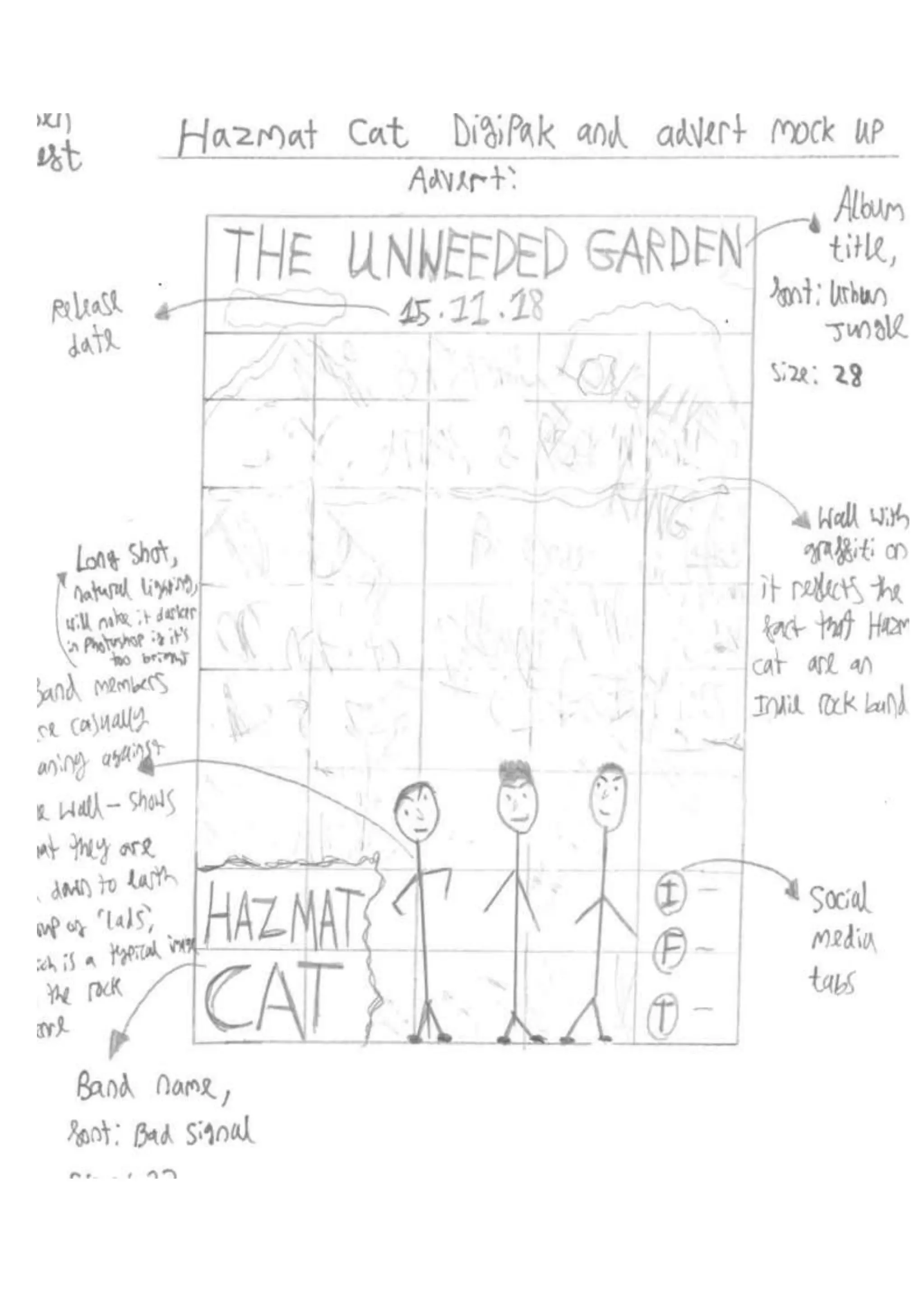 The unweeded garden poster sketch | DOCX