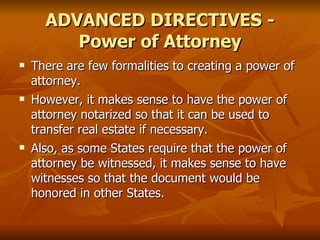 Uniform Probate Code - Advance Directives | PPT