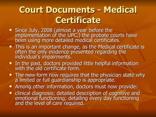 The Uniform Probate Code In Court | PPT