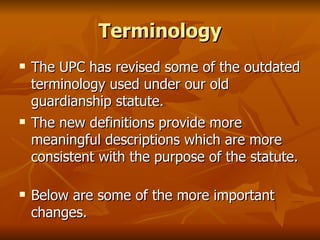 The Uniform Probate Code | PPT | Legal Services Industry | Industries