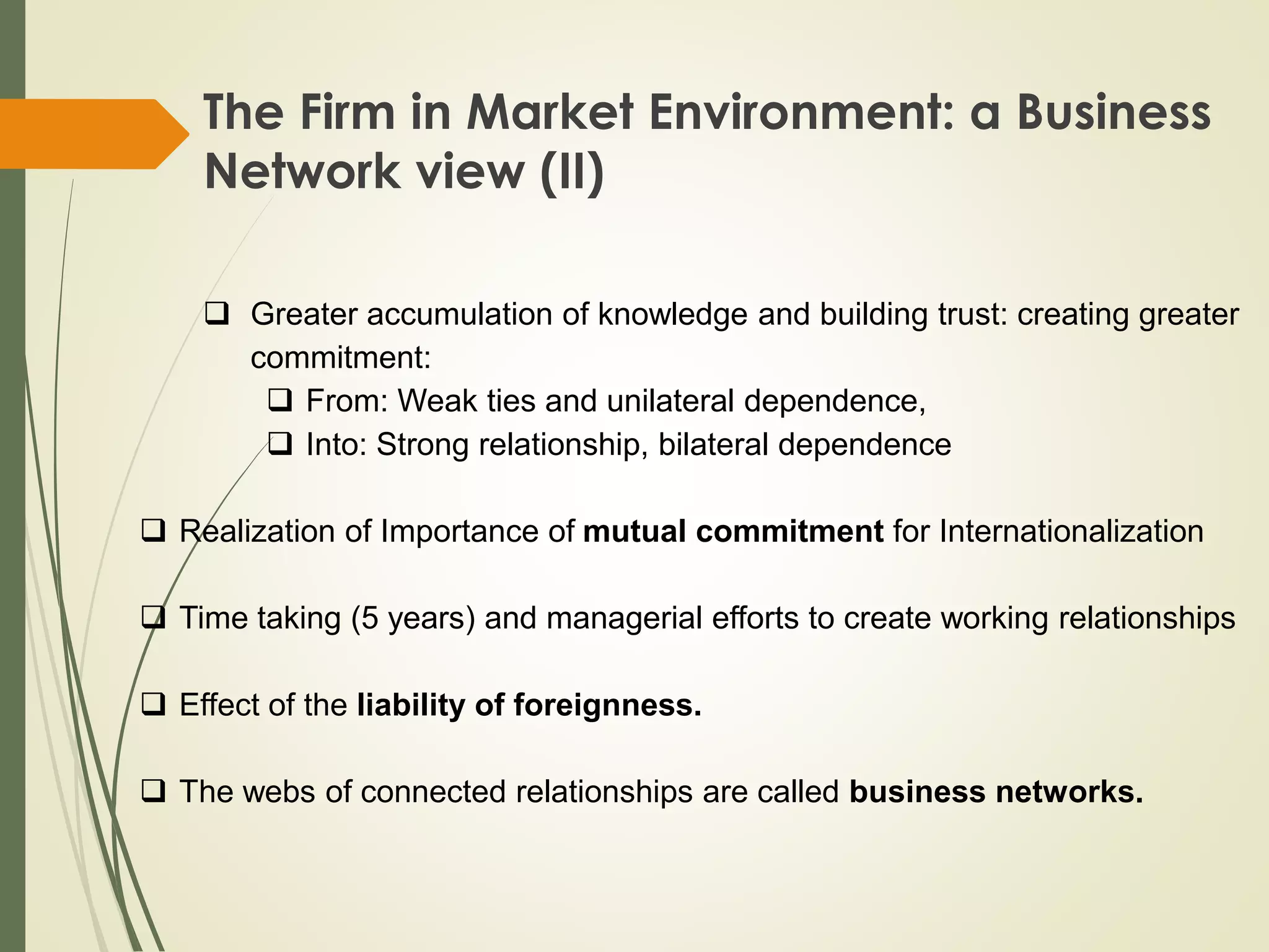 The uppsala internationalization process model revisited | PPTX