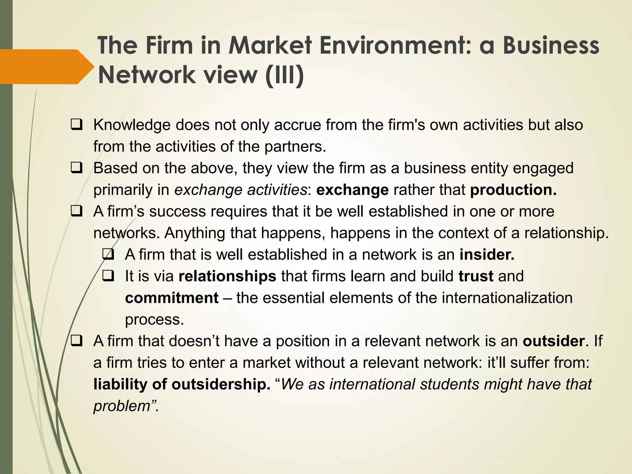 The uppsala internationalization process model revisited | PPTX
