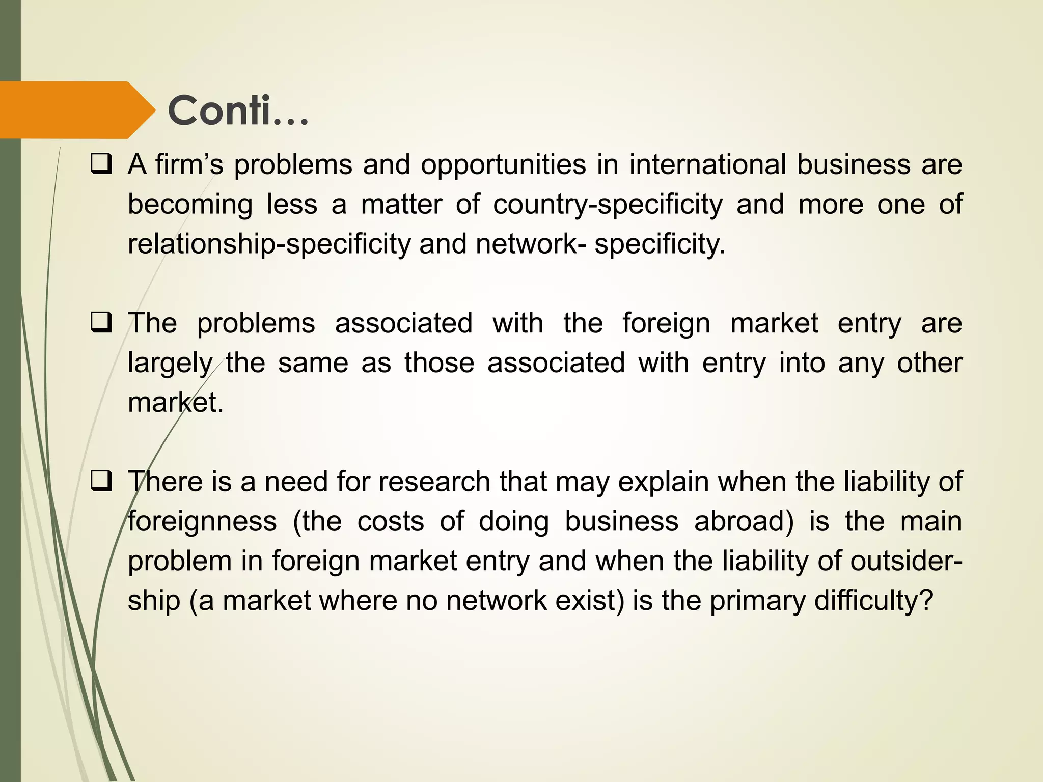 The uppsala internationalization process model revisited | PPTX