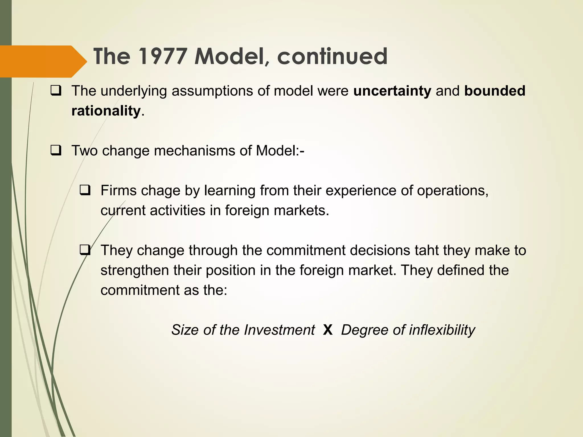 The uppsala internationalization process model revisited | PPTX