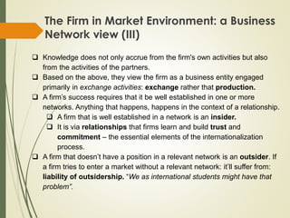 The uppsala internationalization process model revisited | PPTX