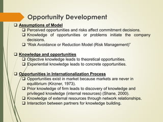 The uppsala internationalization process model revisited | PPTX
