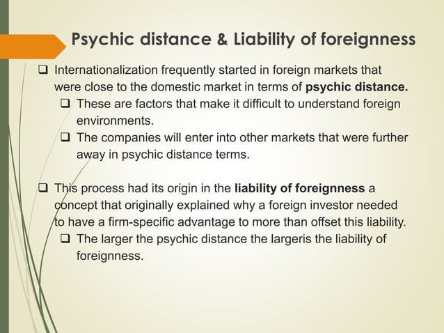 The uppsala internationalization process model revisited | PPTX