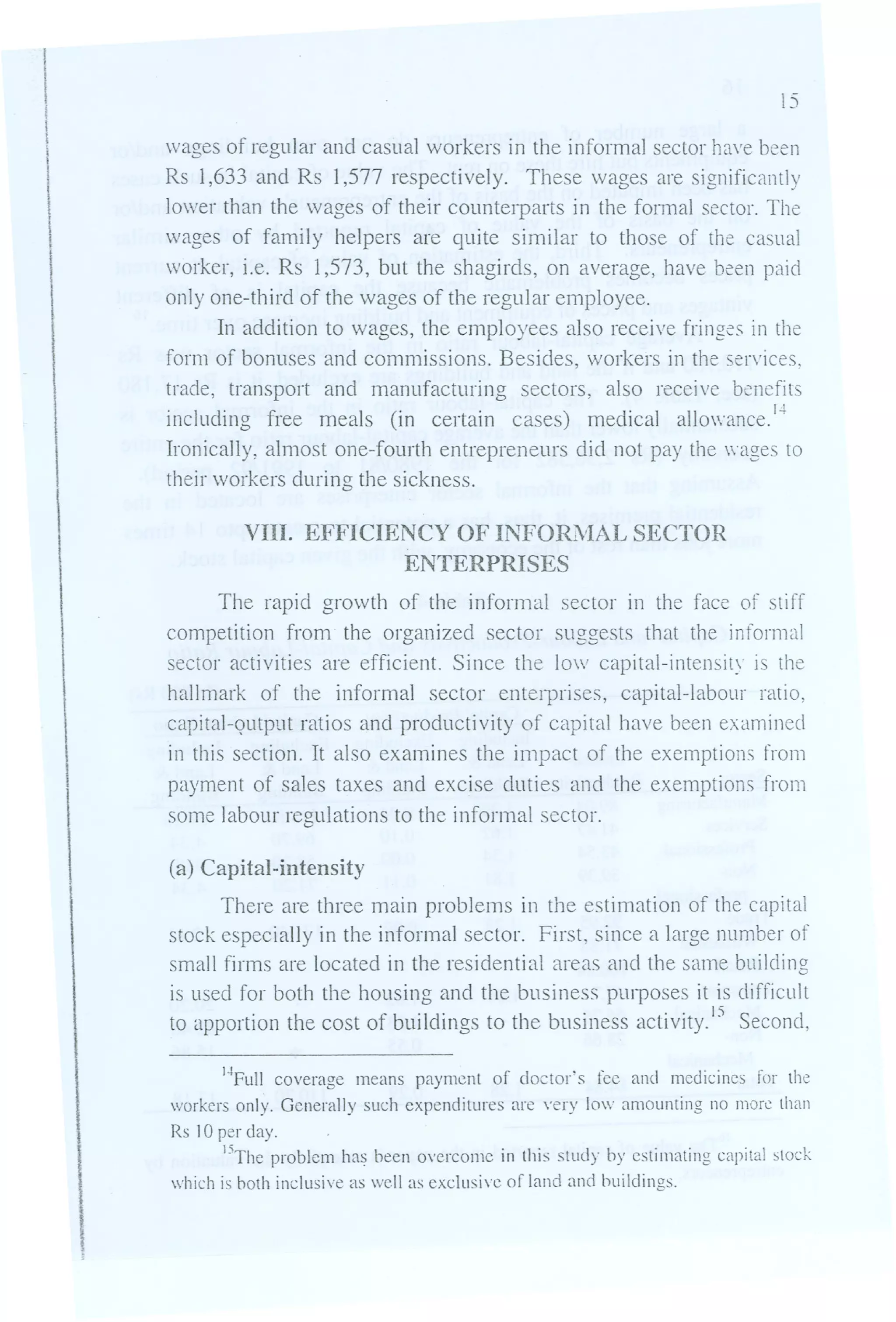 The urban informal sector of pakistan some stylized facts | PDF