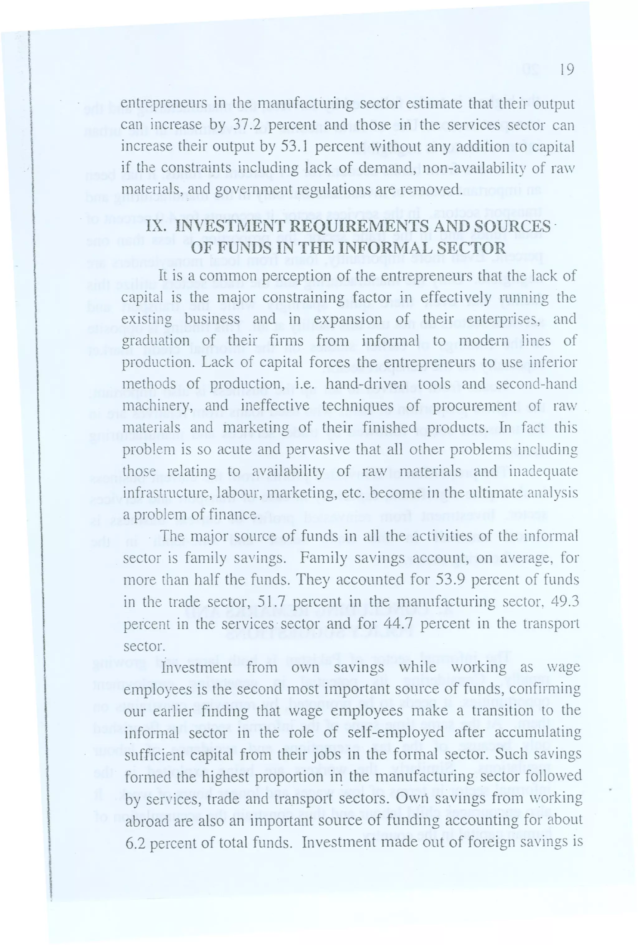 The urban informal sector of pakistan some stylized facts | PDF