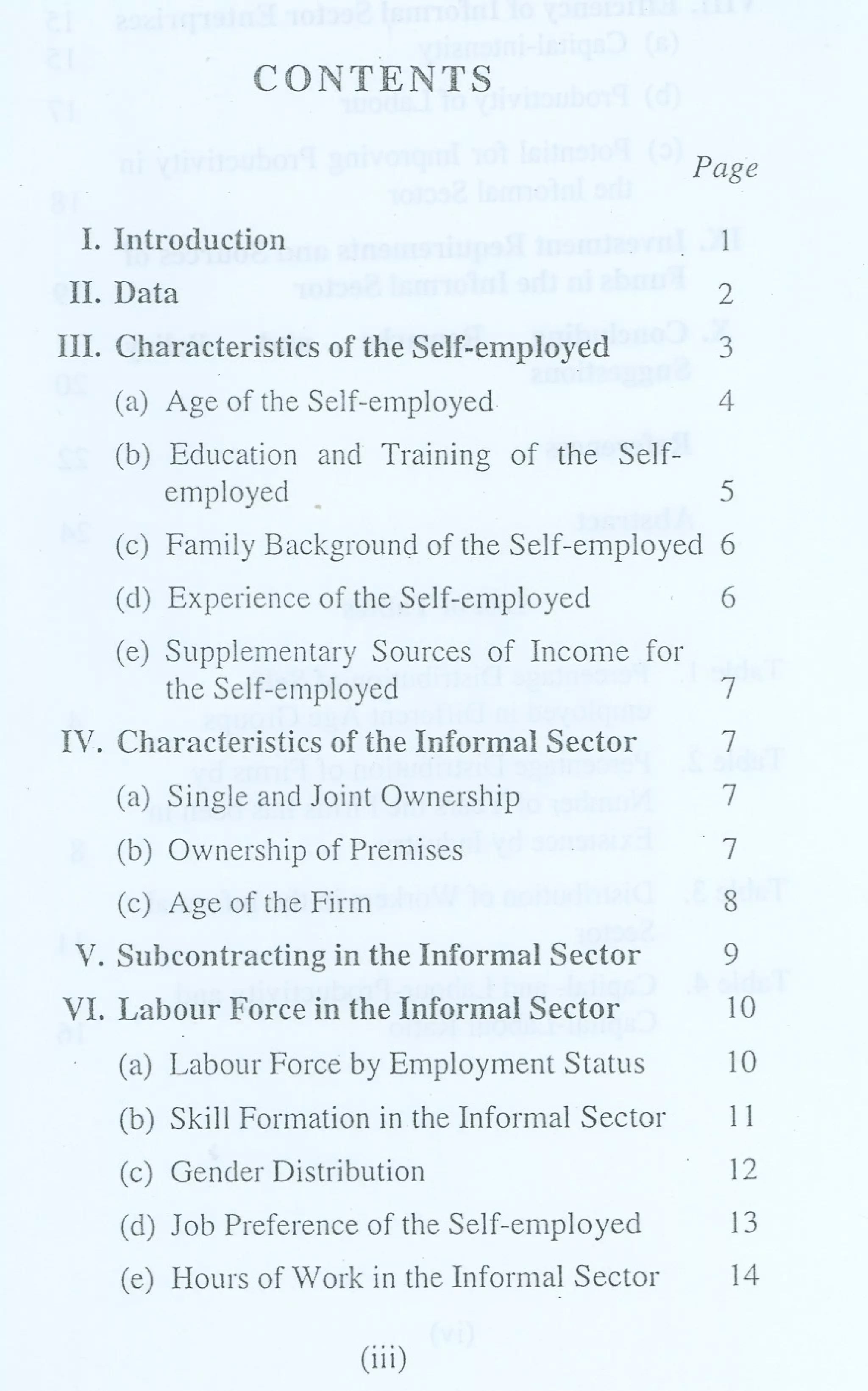 The urban informal sector of pakistan some stylized facts | PDF