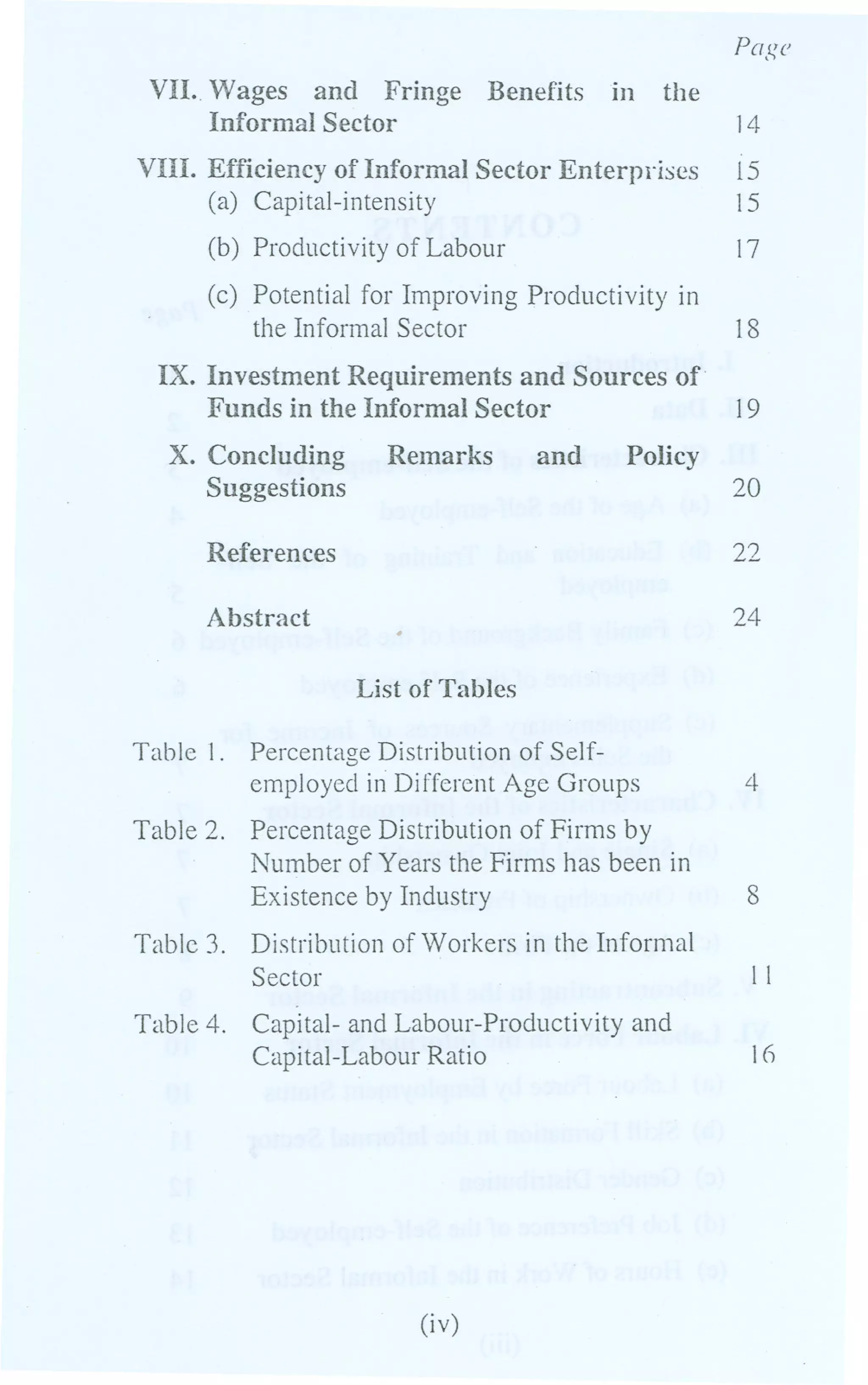 The urban informal sector of pakistan some stylized facts | PDF