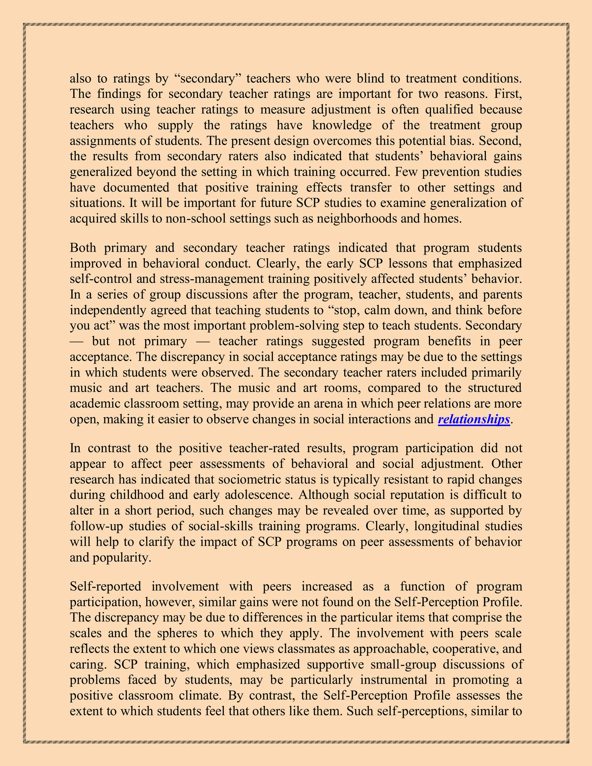 The Urgent Need for School-based Primary Prevention Programs | PDF