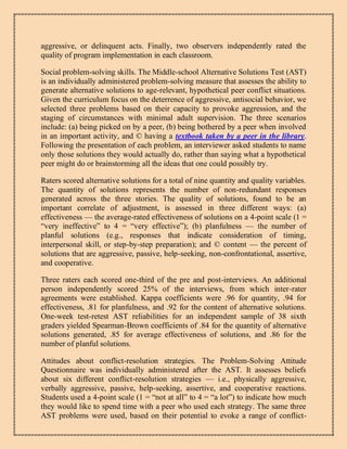 The Urgent Need for School-based Primary Prevention Programs | PDF