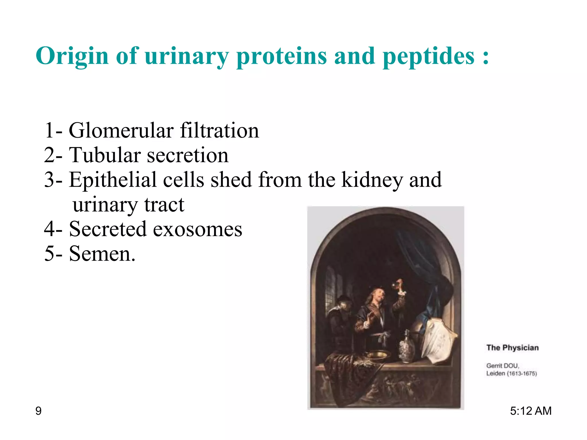 The urinary proteomics 7 4-2010 | PPT