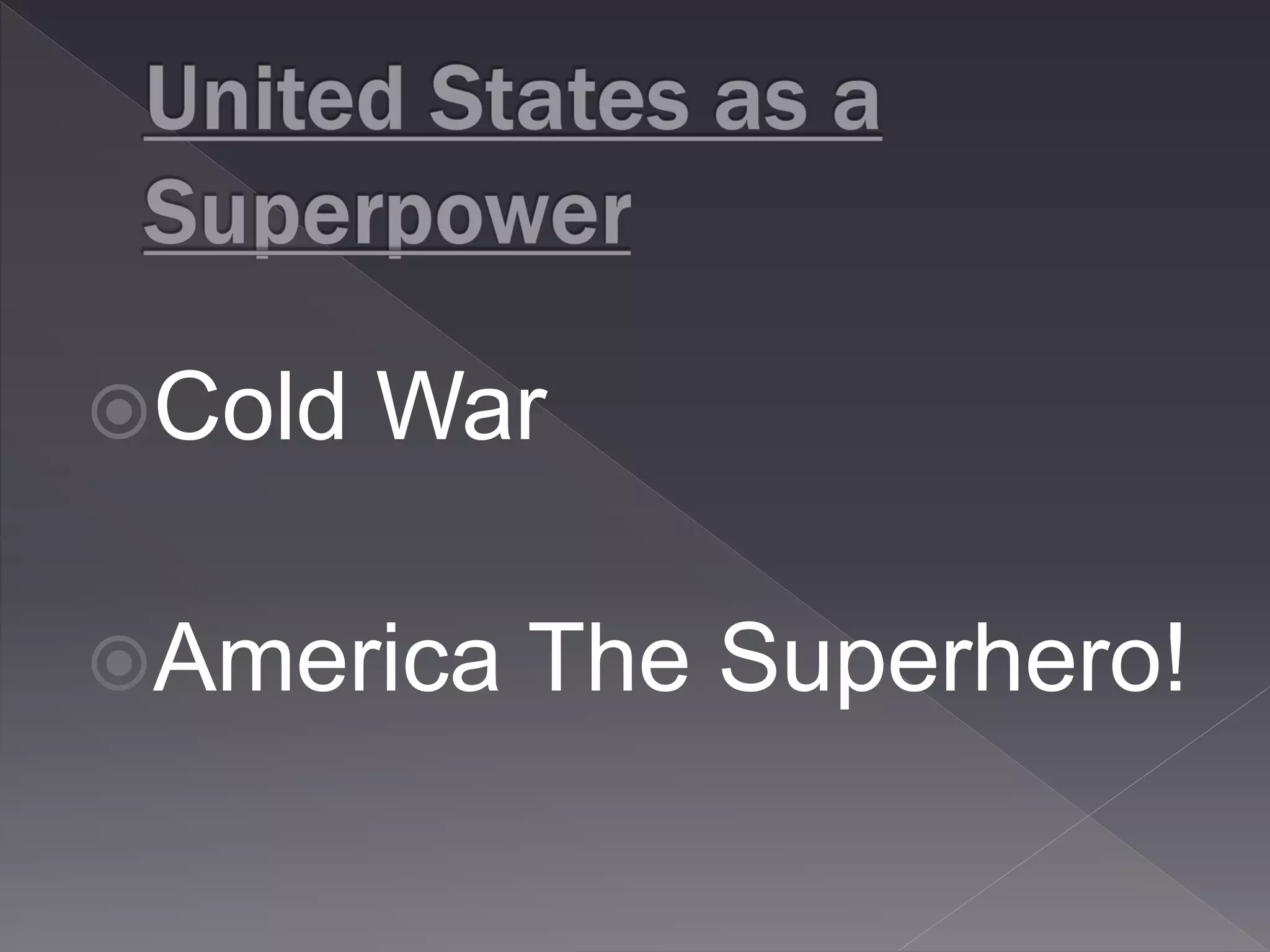 The us and the post cold war era pp | PPT | Free Download