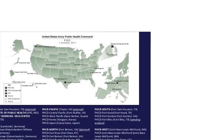 The US army public health command initiative transforming public hea…