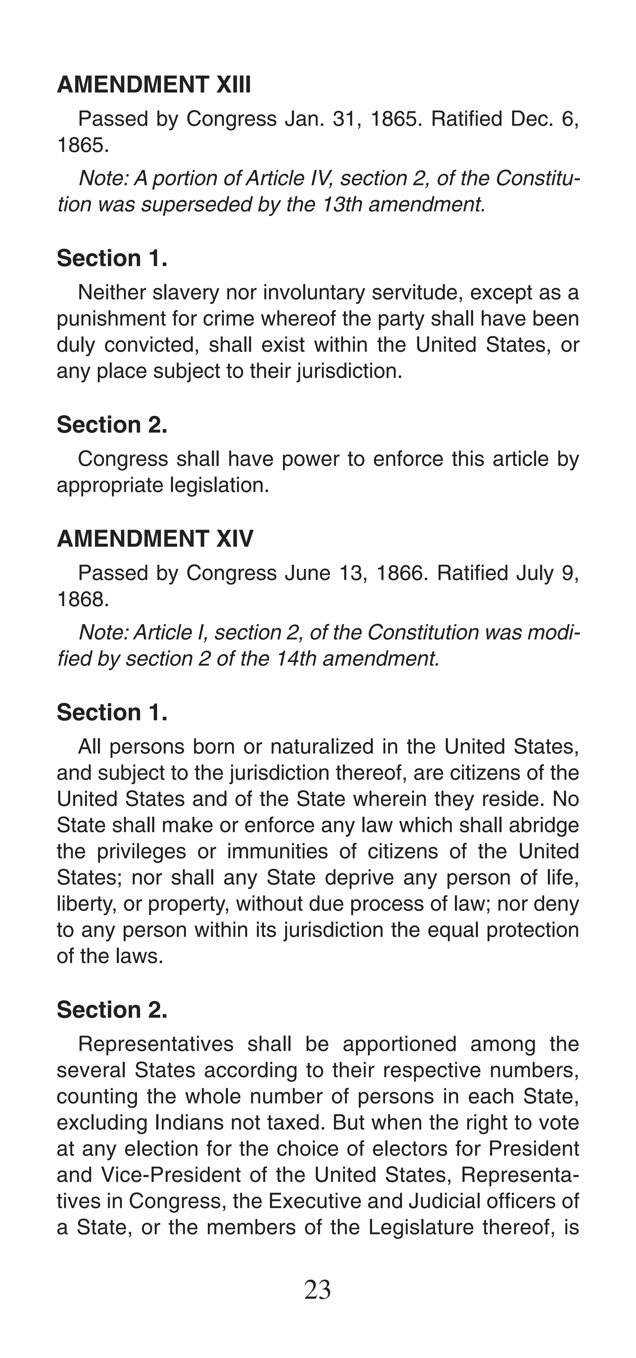 The U.S. Constitution - the Bill of Rights and Amendments 11-27 and the ...