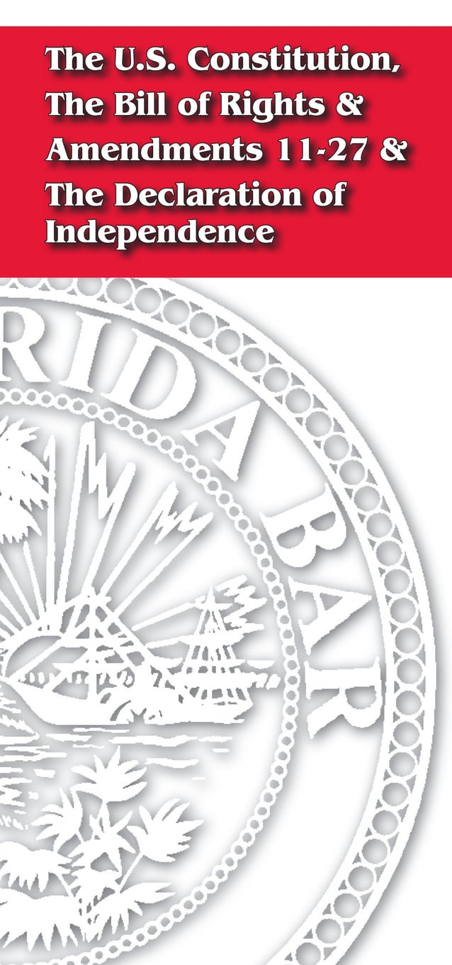 The U.S. Constitution - the Bill of Rights and Amendments 11-27 and the ...