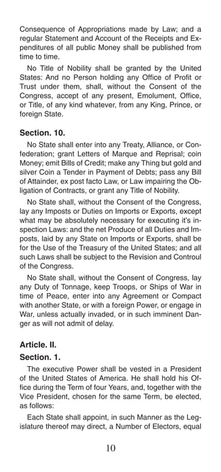 The U.S. Constitution - the Bill of Rights and Amendments 11-27 and the ...