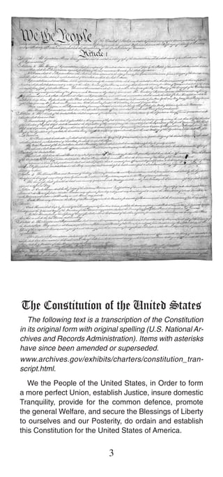 The U.S. Constitution - the Bill of Rights and Amendments 11-27 and the ...