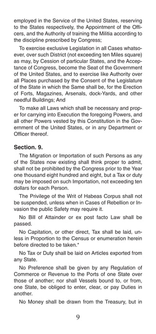 The U.S. Constitution - the Bill of Rights and Amendments 11-27 and the ...