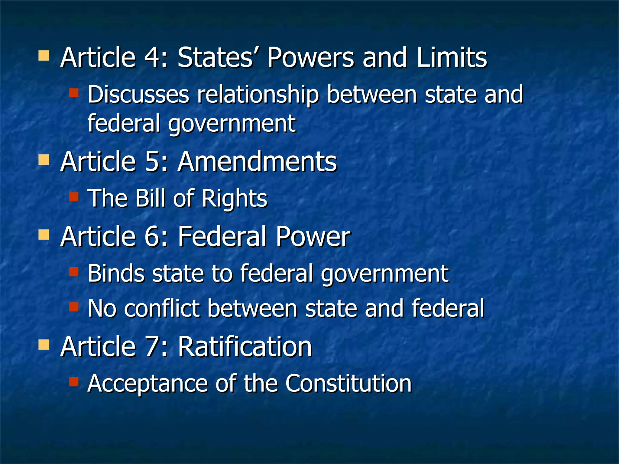 The US Constitution | PPT | Civic affairs | Politics