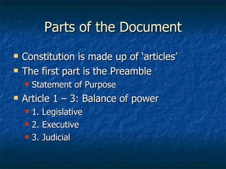 The US Constitution | PPT