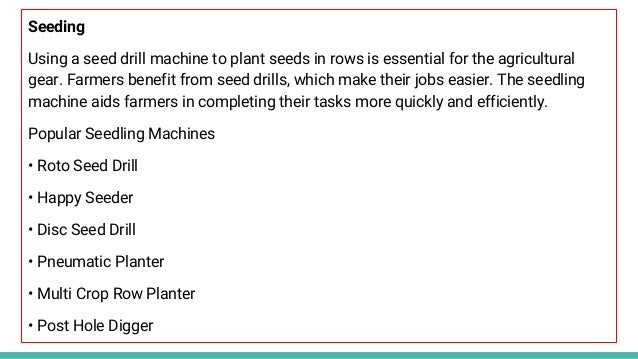 The use, benefit and importance of Agriculture equipment.pptx