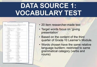 The use of adapted frayer model in developing vocabualary knowldge | PPTX