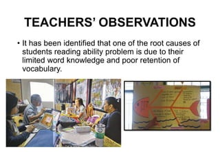 The use of adapted frayer model in developing vocabualary knowldge | PPTX