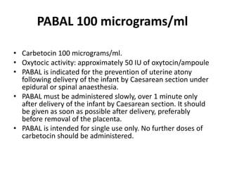 The use of algorithms & emergency boxes in obstetric emergency | PPTX